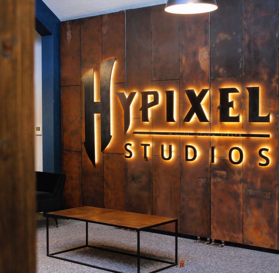 LED Sign, Metal Backlit Sign, Custom Business Sign, 3D Metal Sign ...