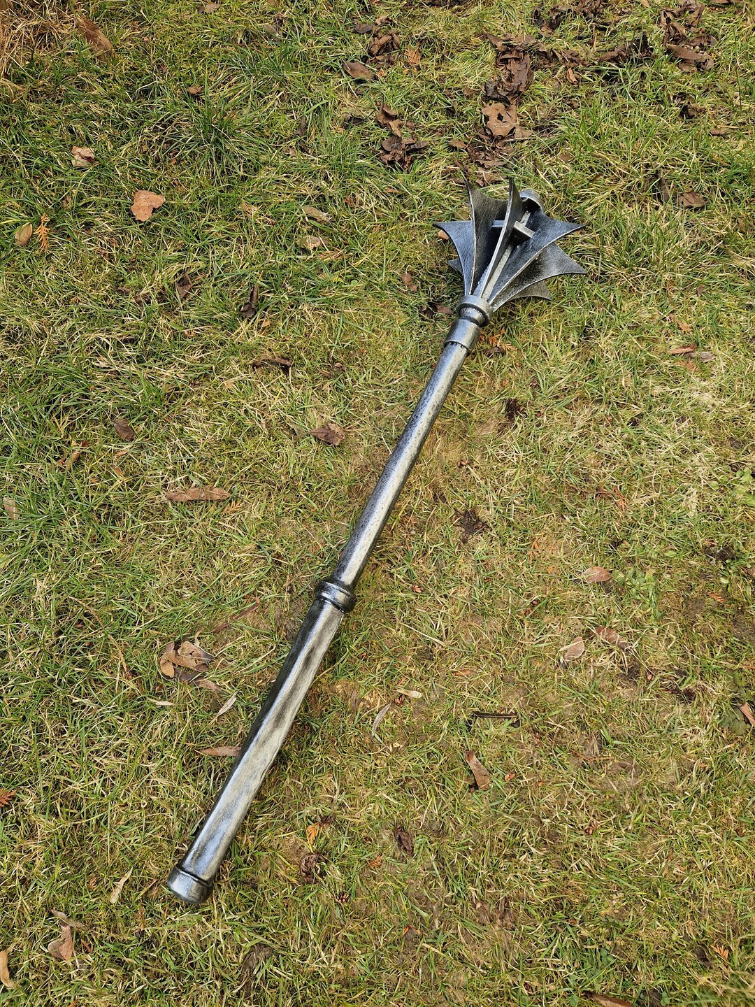 LARP Morning Star Mace Steel/gold - Etsy UK