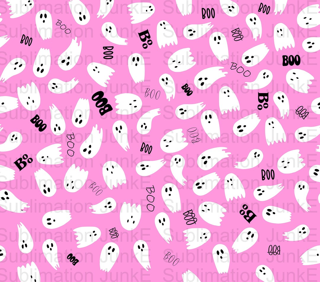 20 Oz Skinny Tumbler Boo Cup Pink Halloween Cute PNG Sublimation - Etsy