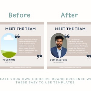 Meet the Team 15 Social Media Post Templates | Real Estate Instagram ...
