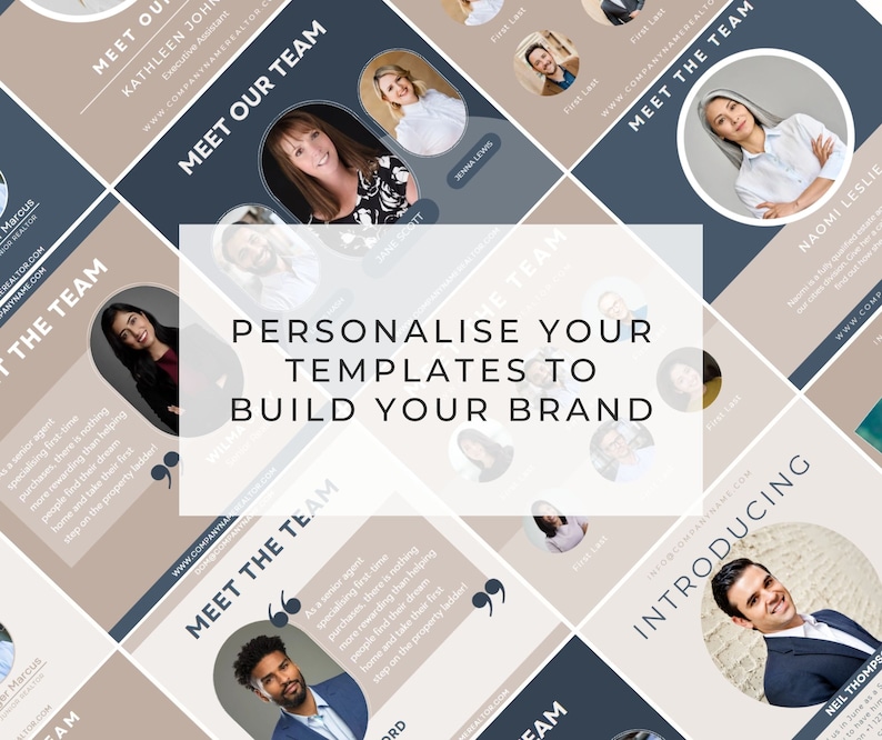 Meet the Team 15 Social Media Post Templates | Real Estate Instagram ...