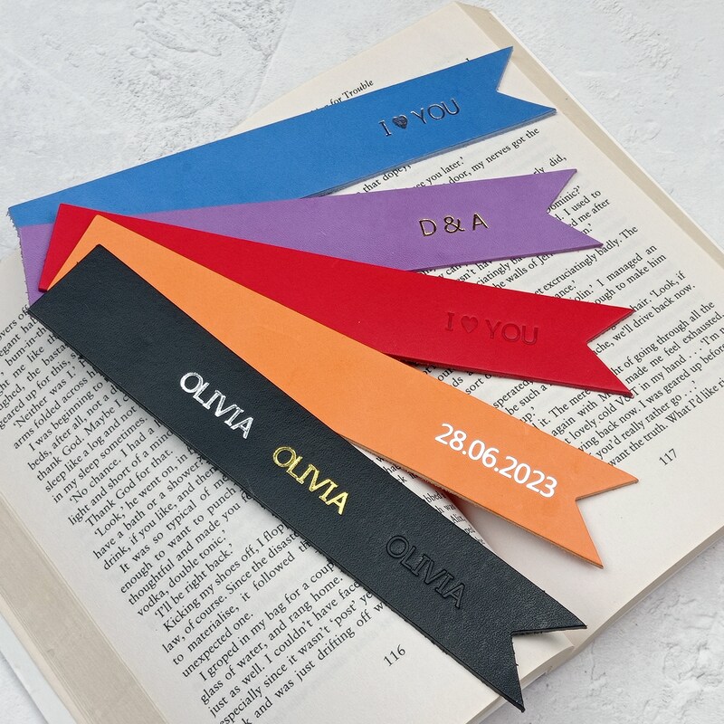 Monogrammed Bookmark - Etsy