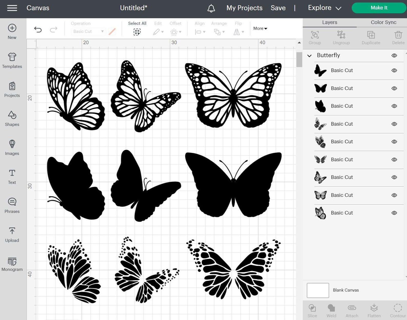 Butterfly SVG Plotter File - Butterfly Silhouette - Butterfly ...