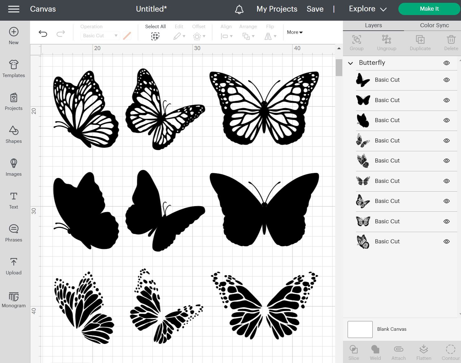 Butterfly SVG Plotter File - Butterfly Silhouette - Butterfly ...