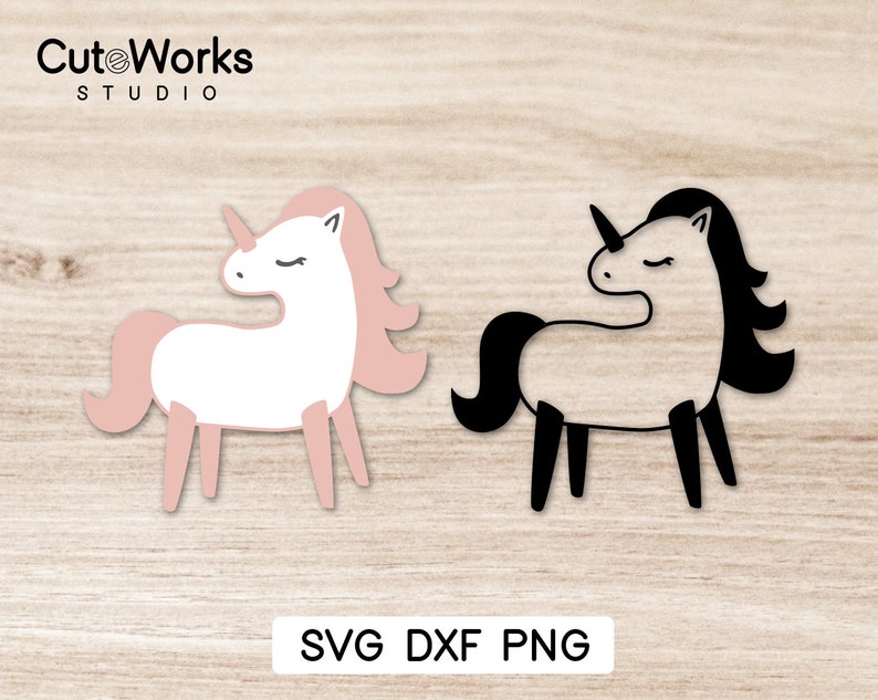 Unicornio SVG Plotterdatei - silueta de unicornio - Einhorn Silueta - Archivo Cricut PNG DXF ...