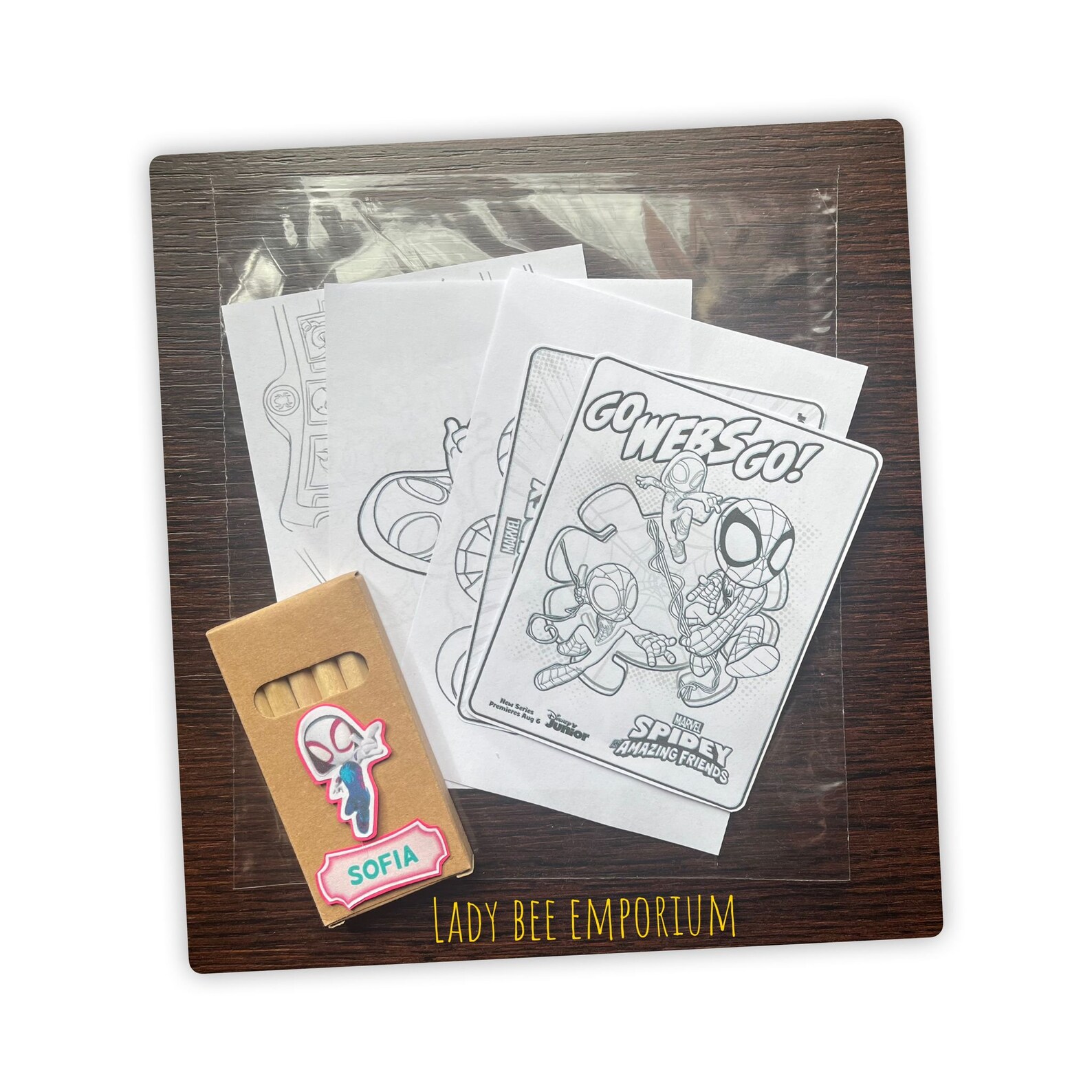 Pensierini di fine festa Sacchetto con matite e fogli da colorare personalizzabili - Etsy Italia