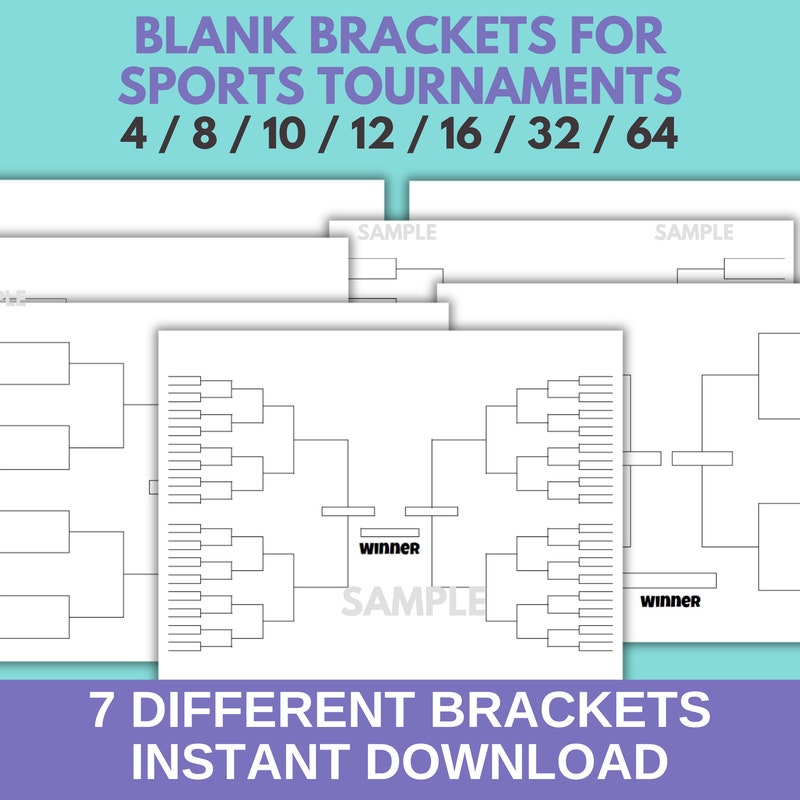 4 Team Bracket - Etsy