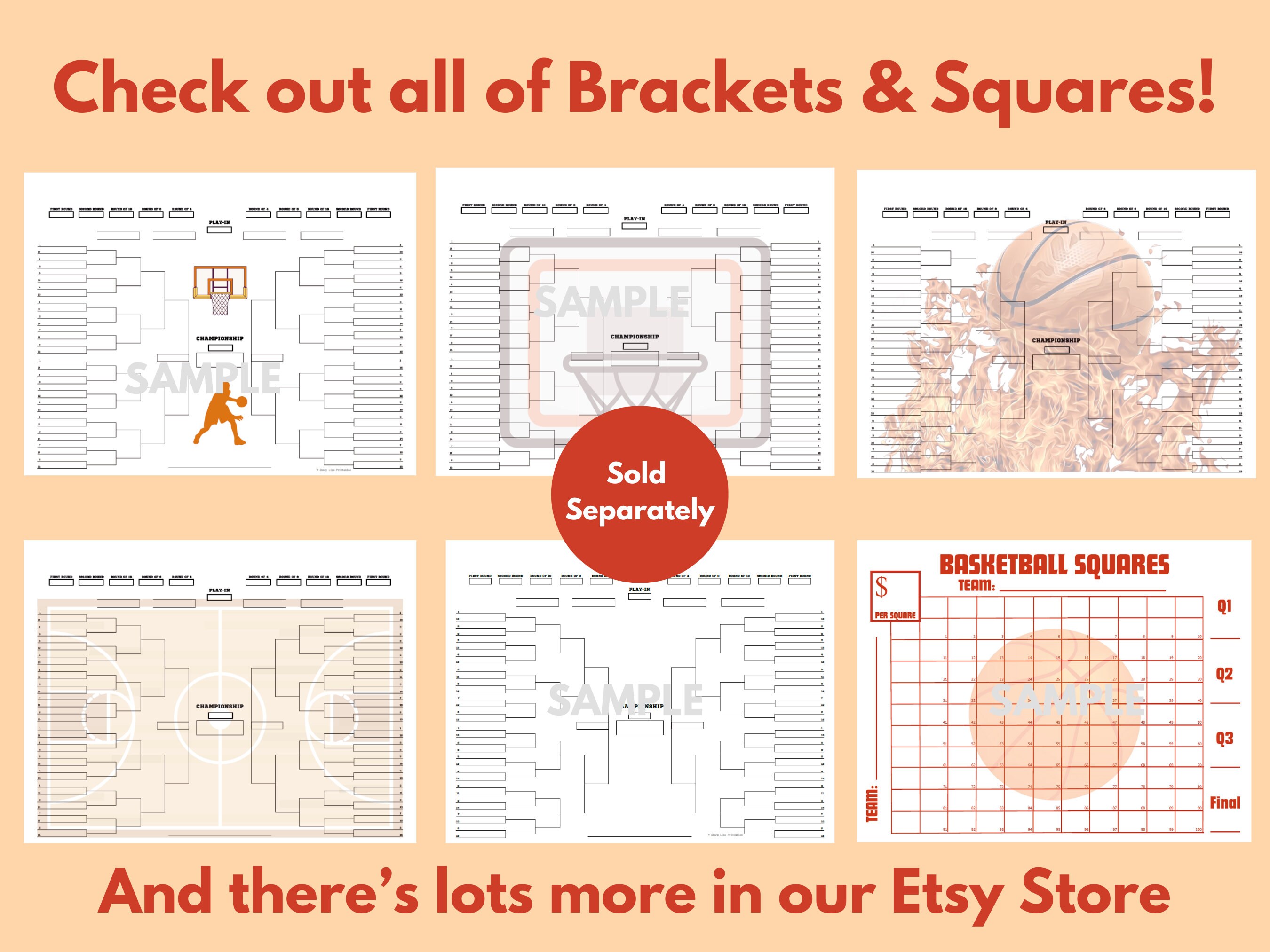 Printable NCAA Basketball Bracket March Madness Template for Tournament ...
