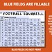 100 Square Football Pool Template: Editable Fundraiser Board (digital ...