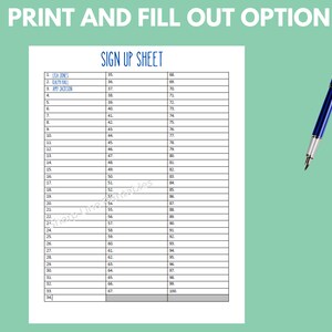Customizable Fillable Tracking Sheet Printable Fillable Form PDF Names ...