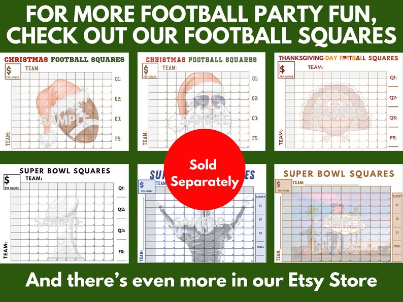Printable Football Prediction Game, Super Bowl Party (PDF) - Etsy UK