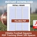 Football Squares Tracking Sheet: 100 Editable Spaces (fillable PDF) - Etsy