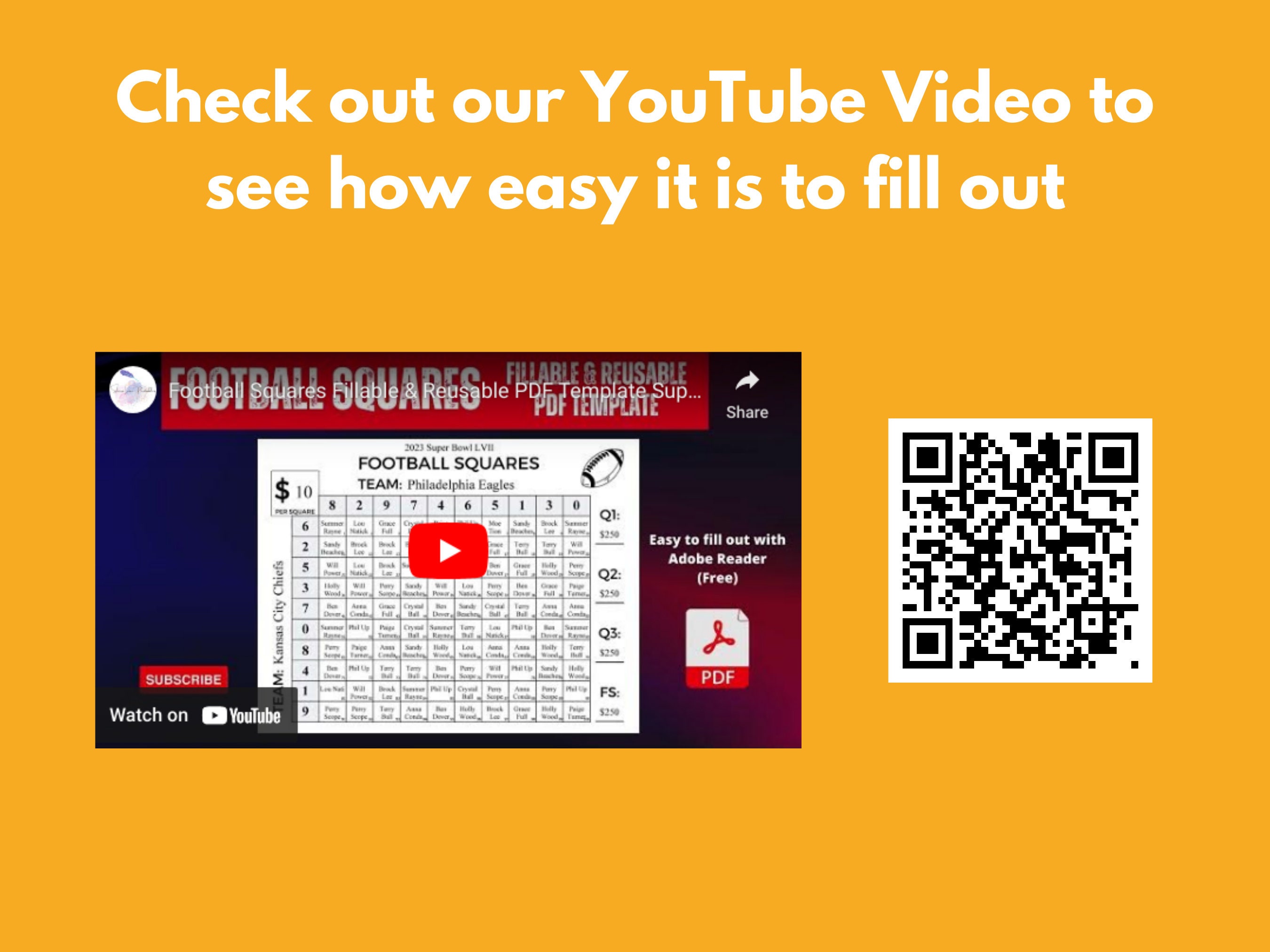 Editable Football Squares Game PDF Numbered Grids for Football Bets ...