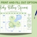 Customizable Baby Prediction Betting Squares, Printable Baby Pool Game ...