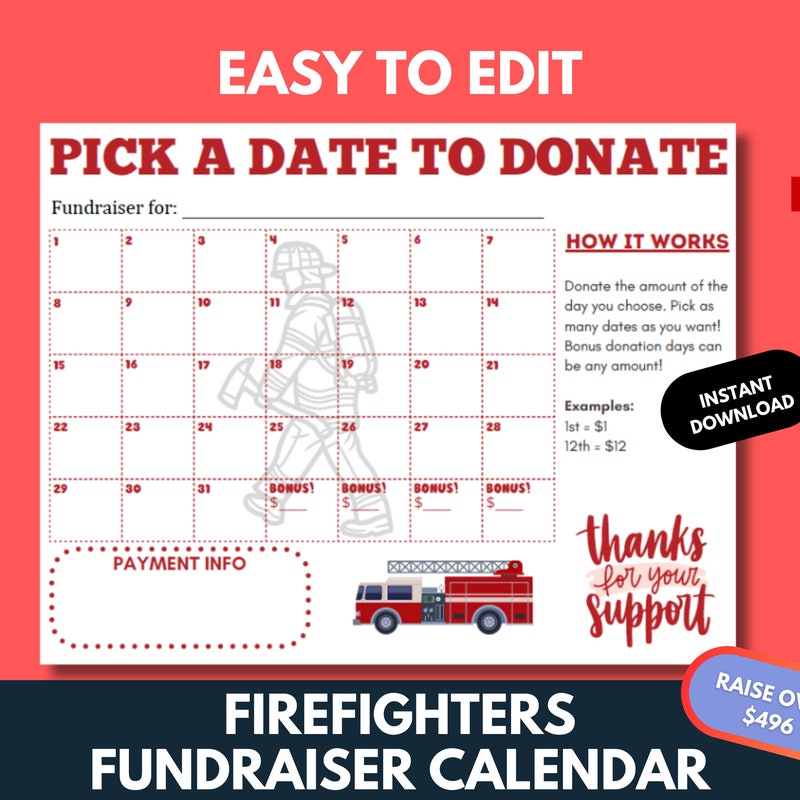Firefighter Calendars - Etsy