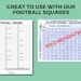 Football Squares Tracking Sheet: 100 Editable Spaces (fillable PDF) - Etsy