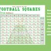 Editable Football Squares 100 Boxes Template Printable PDF Football ...