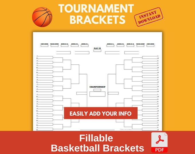Buy NCAA Printable Bracket 2023, GIANT NCAA Printable Bracket, Ncaa ...