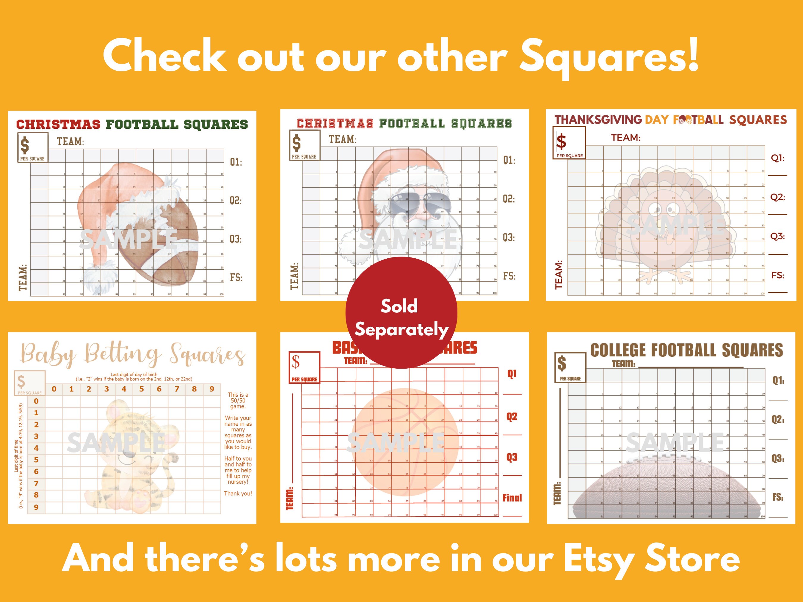 Editable Football Squares Game PDF - Numbered Grids for Football Bets ...