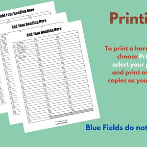 Customizable Fillable Tracking Sheet Printable Fillable Form PDF Names ...