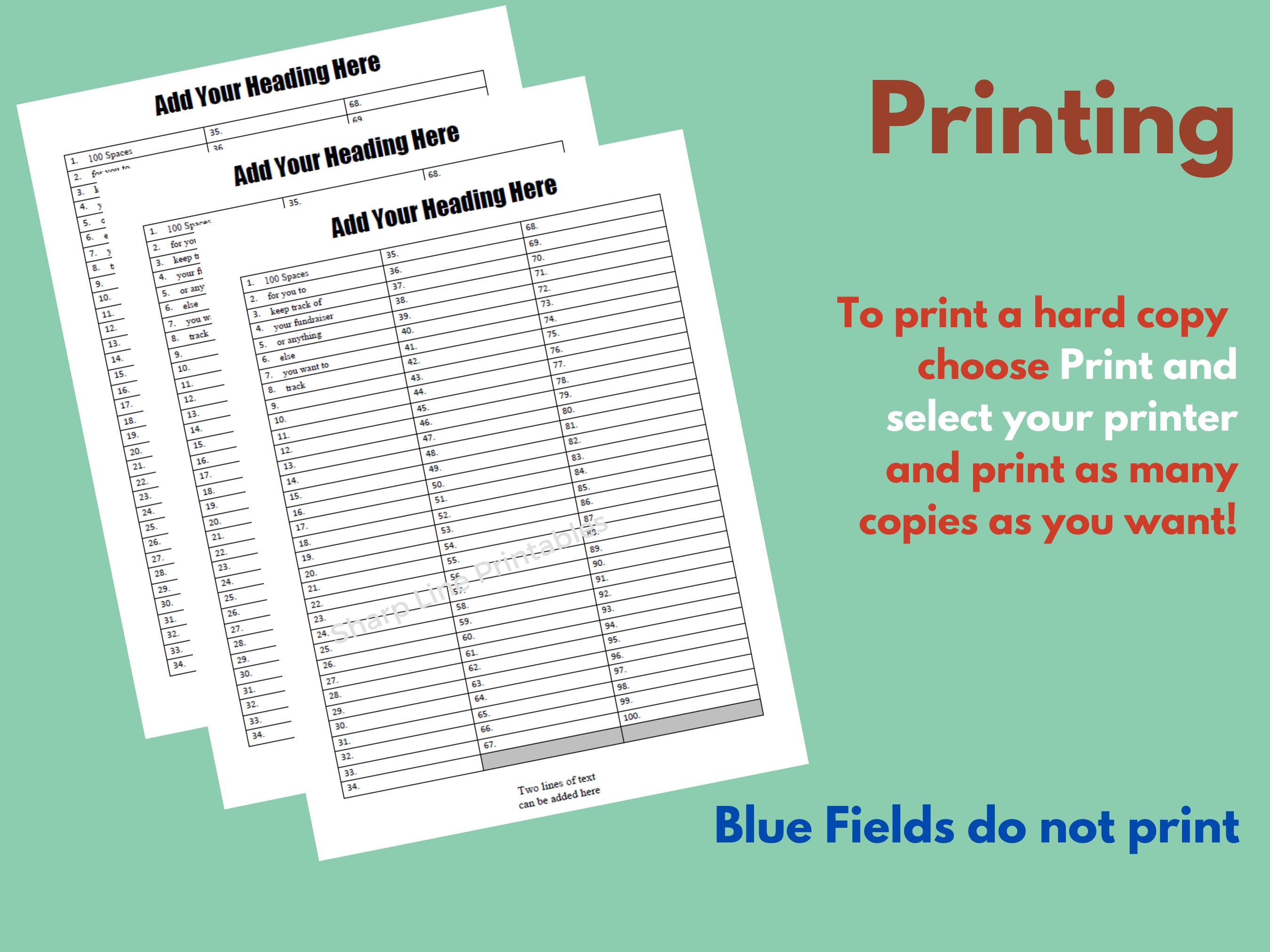 Customizable Fillable Tracking Sheet Printable Fillable Form PDF Names ...