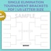 Printable Tournament Bracket: Sports & Games, 4-64 Teams (PDF) - Etsy
