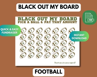 Editable Football Fundraiser Template, Printable Football Team ...