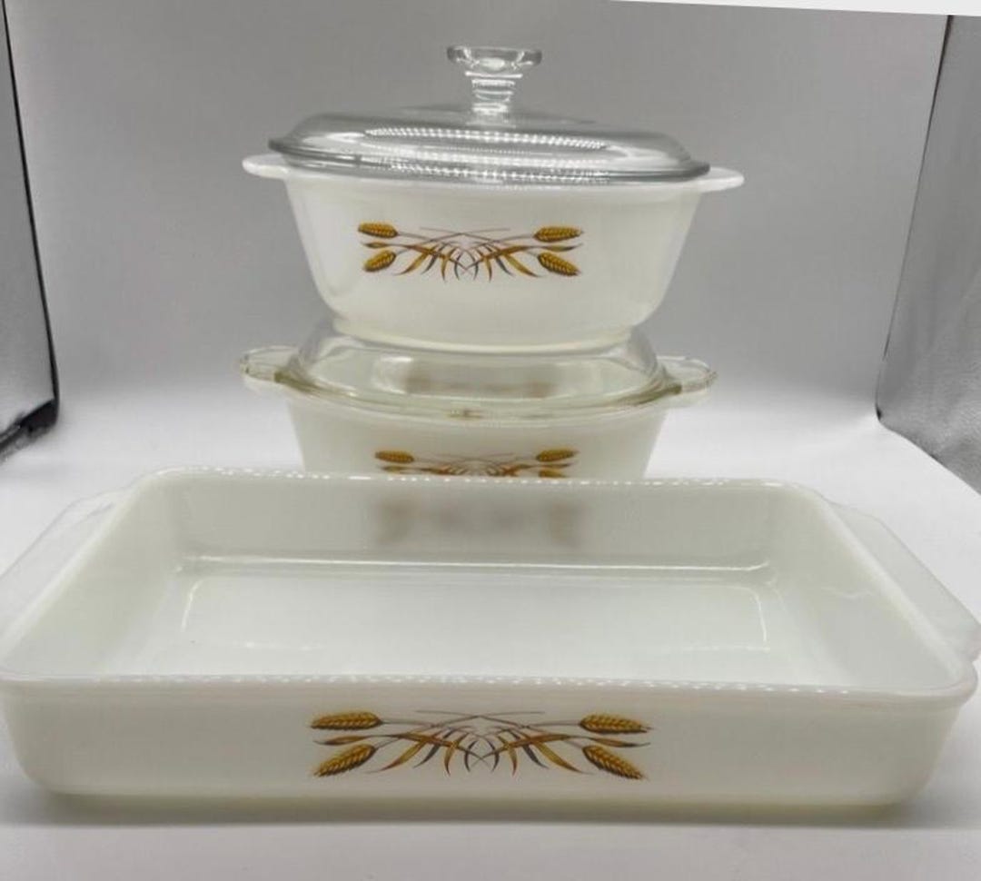 Anchor Hocking - Fire King - Wheat - Set of 3 - Etsy