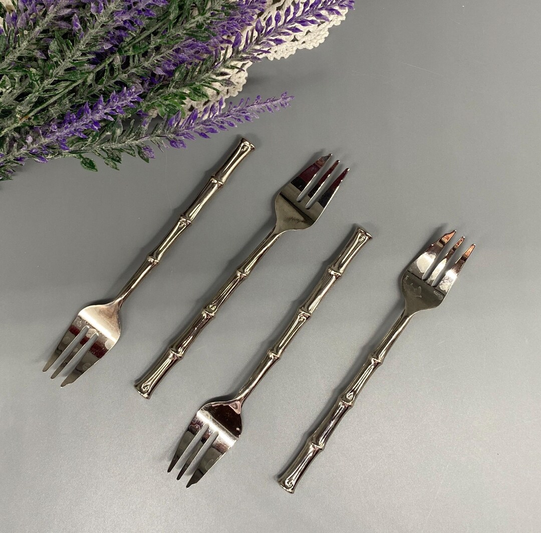 Vintage Three Tine Forks - Cocktail Forks - Set of 4 - Silver Plated ...