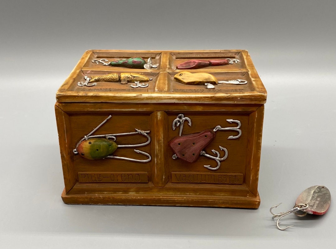 Handcrafted Resin Jewelry/trinket Box Fishing Theme by Q.C.O.K. - Etsy