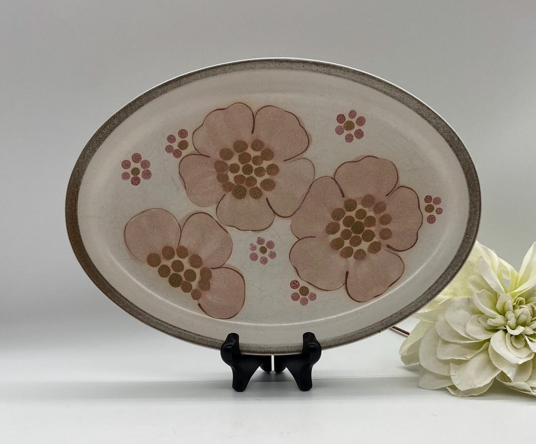 Denby-langley Stoneware Gypsy Pattern Oval Serving Platter 1970s - Etsy