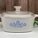 Corning Ware - Blue Cornflower Pattern - Casserole Dish and Glass Lid A ...