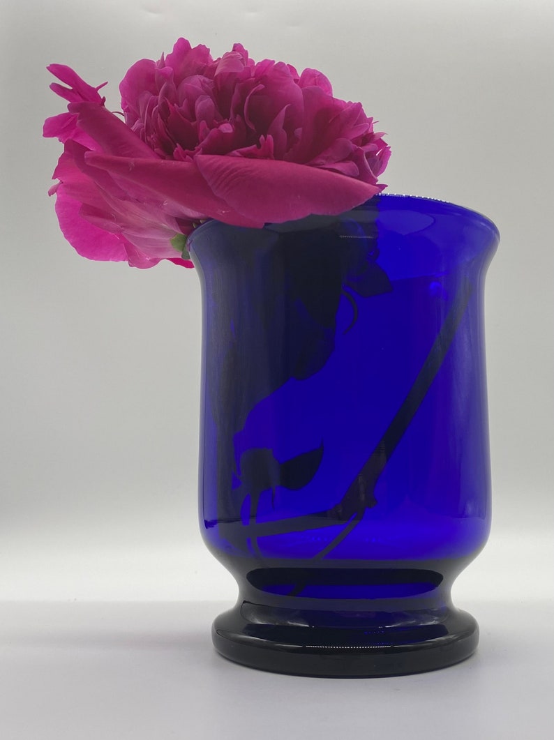 Retro Partylite Cobalt Blue Glass Hurricane Candle Holder/vase - Etsy Retro Partylite Cobalt Blue Glass Hurricane Candle Holder/vase - Etsy