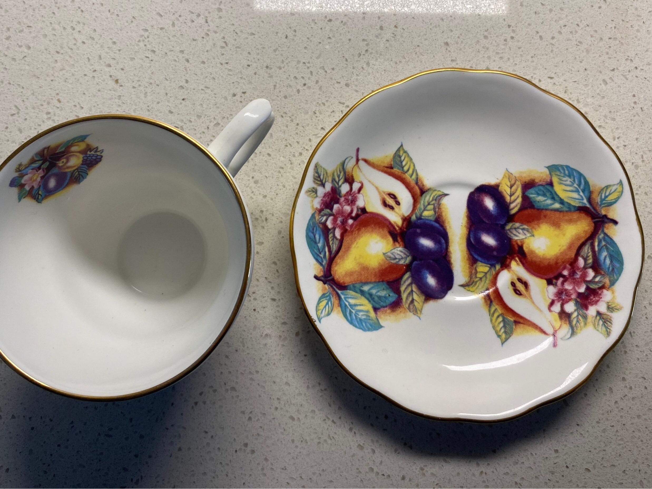 Crown Ceramics of India -tea Cup and Saucer - Etsy