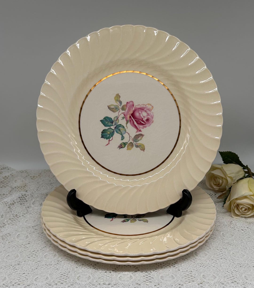 Vintage Burleigh Ware IRONSTONE Dinner Plates | Burgess and Leigh ...
