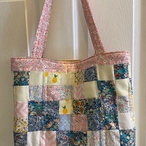 Patchwork Quilted Tote Bag - Etsy