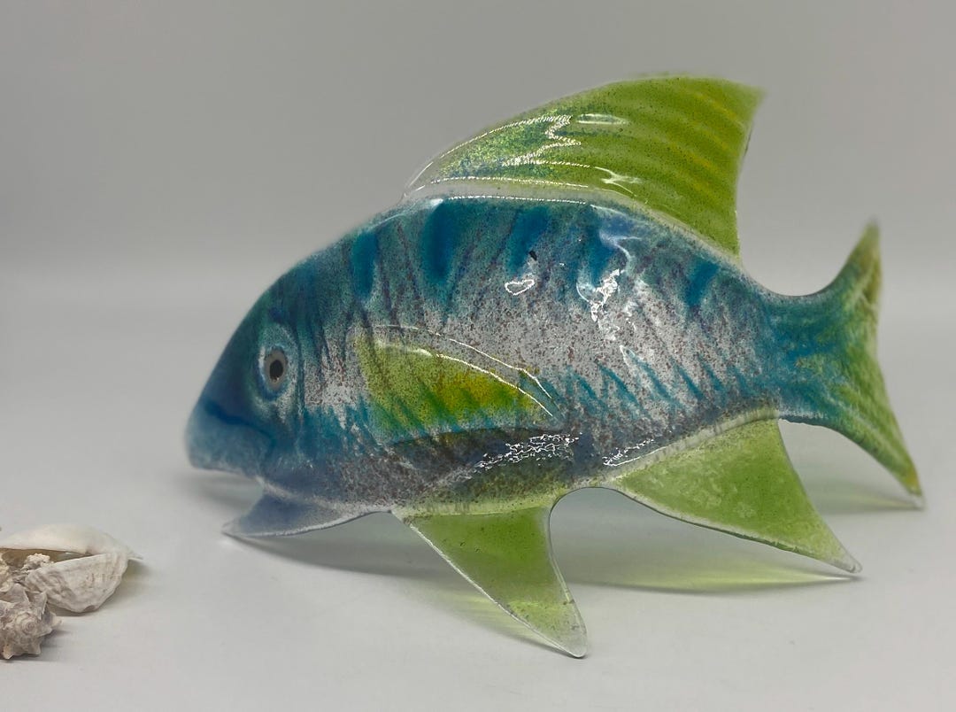Curved Glass Fish - Nautical - Made in Canada - Etsy