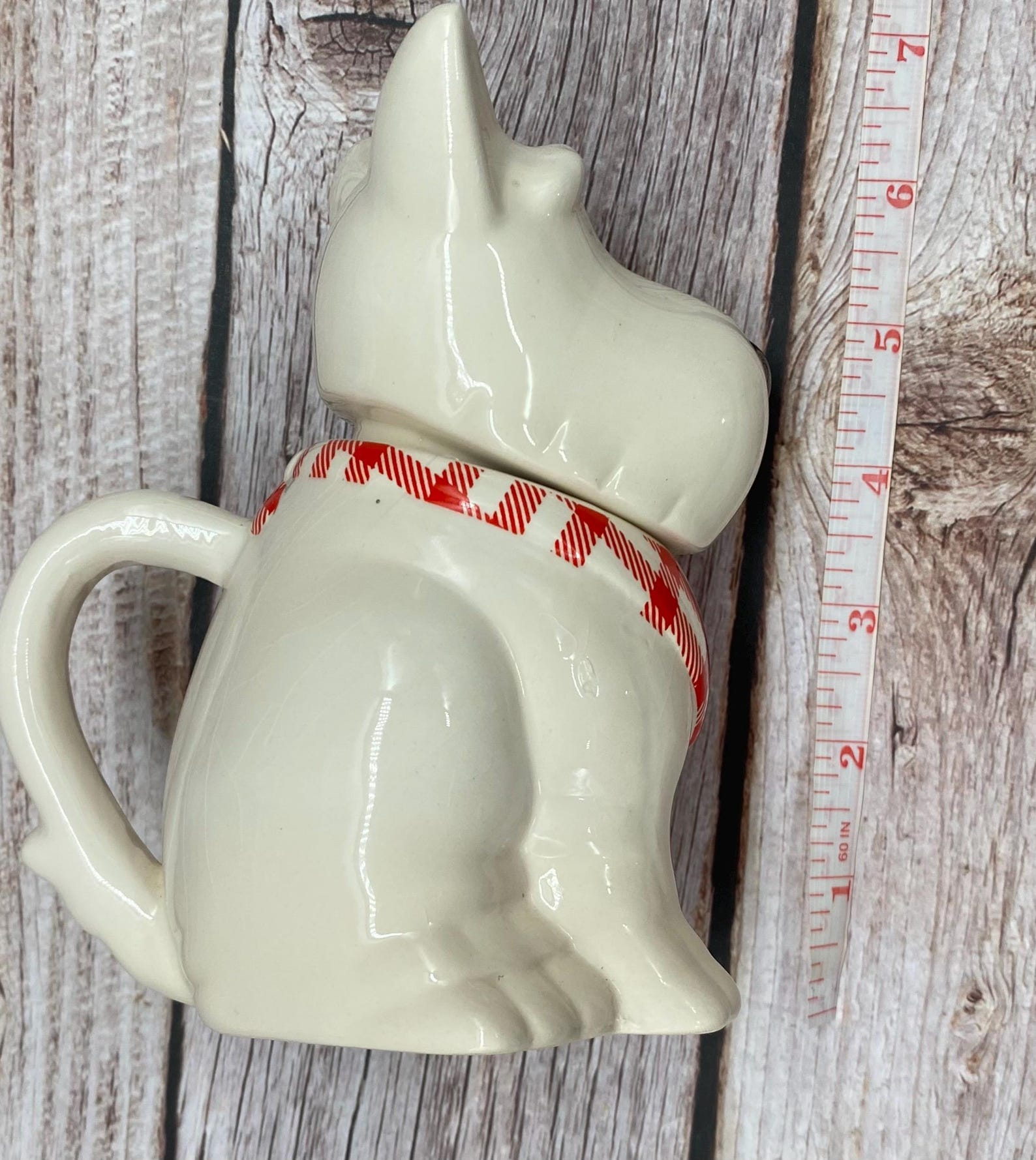White Scotty Dog /scottish Terrier SMALL Cookie Jar MSRF Inc. - Etsy