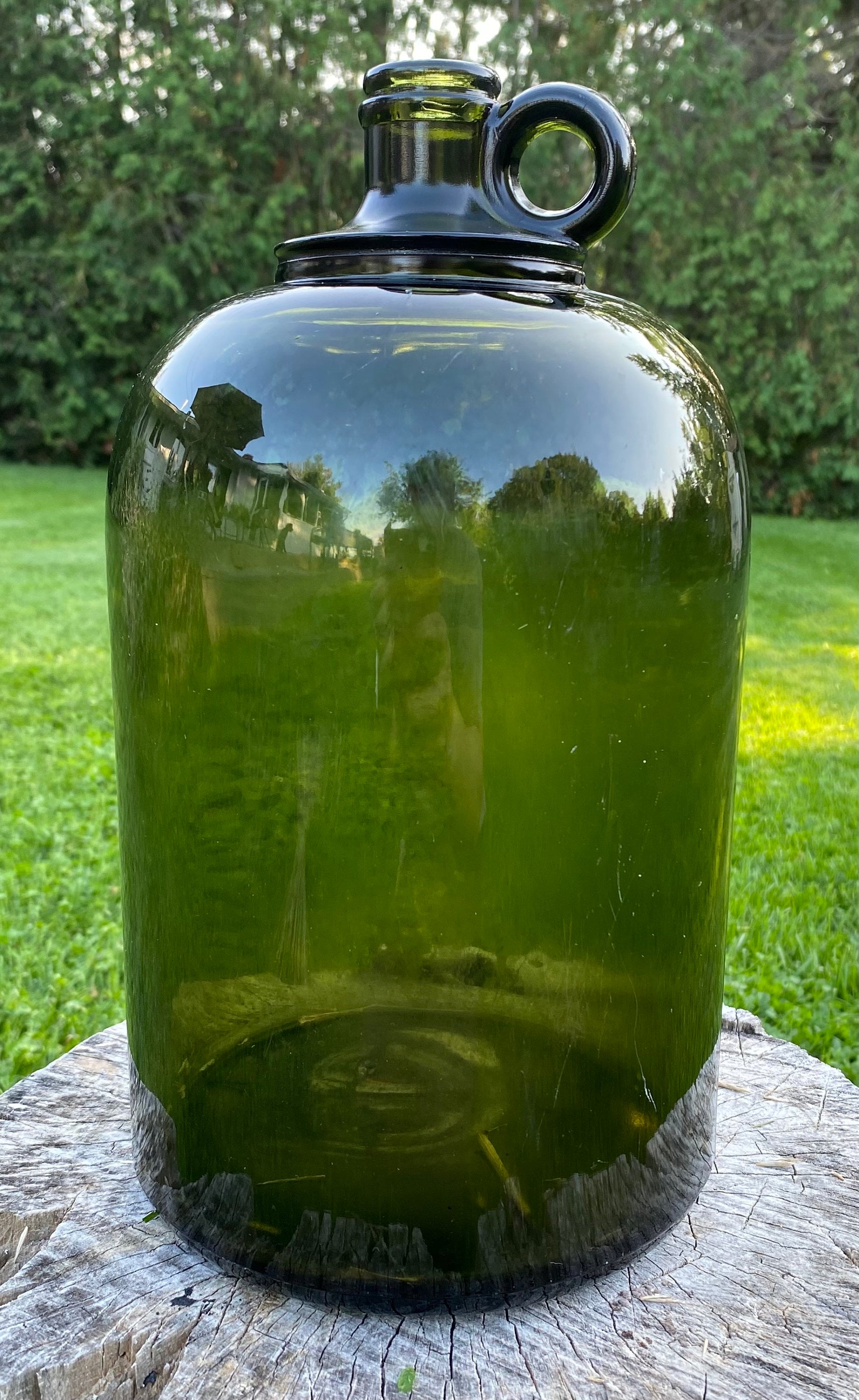 Vintage 1 Gallon Dark Green Glass Jug Dominion/made in Canada - Etsy