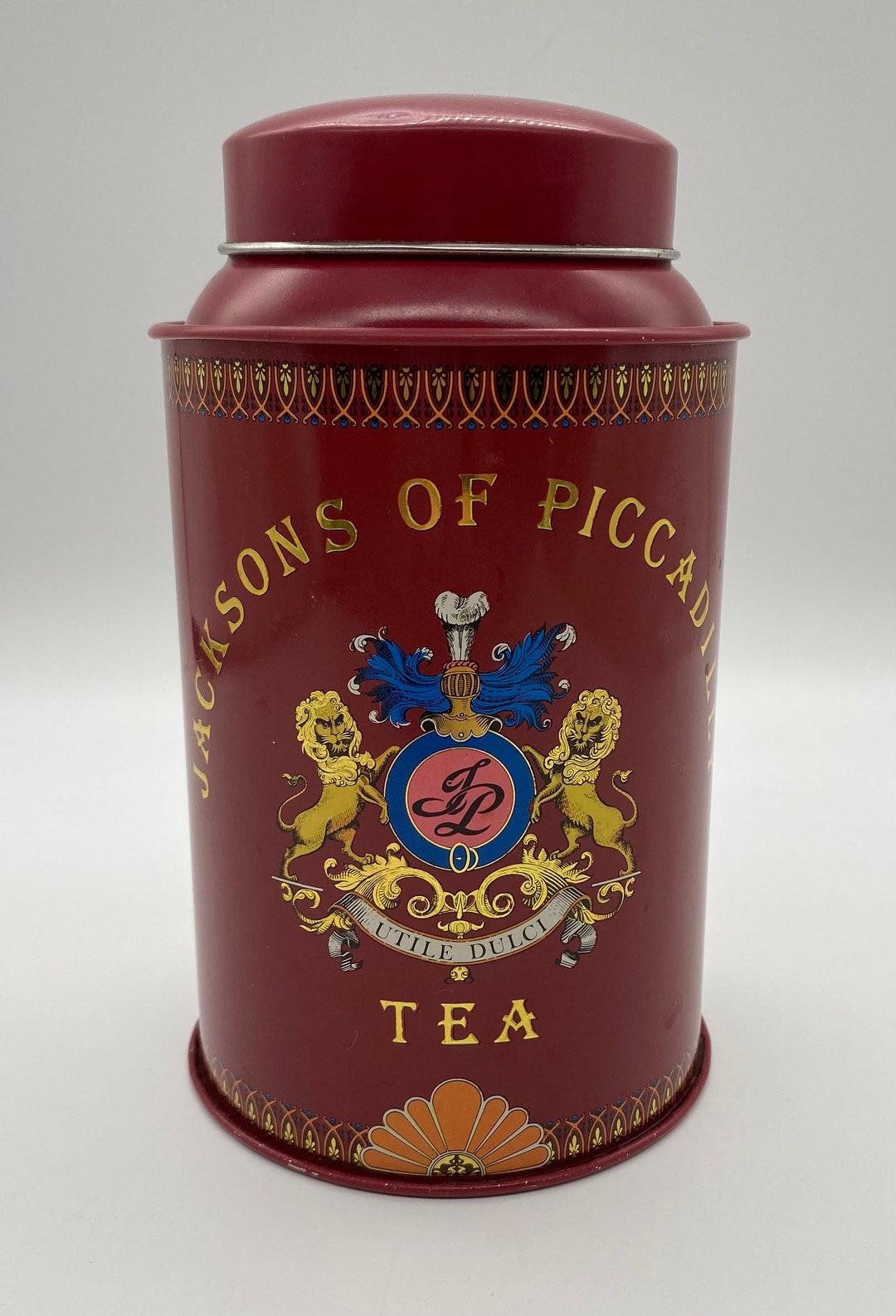 Jacksons of Piccadilly Red Tea Tin - Large - Vintage 1970s - Etsy