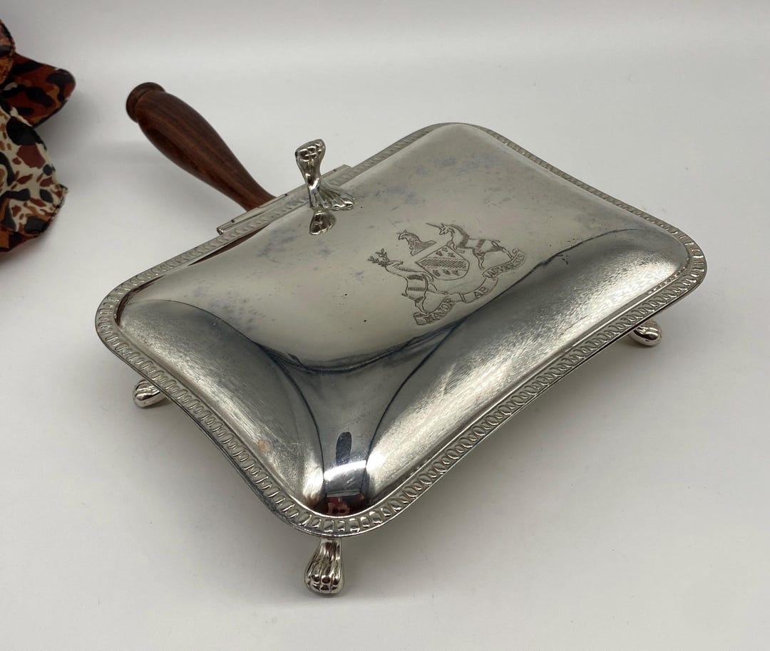 Vintage Italian Silver Plated Silent Butler Crumb Catcher 1950s - Etsy