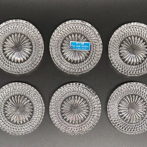 Vintage Diamond Cut Crystal Coasters - Set of 6 - West Germany - Etsy