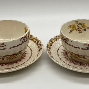 Spode Copeland buttercup Tea Cup/saucers set of 2 - Etsy