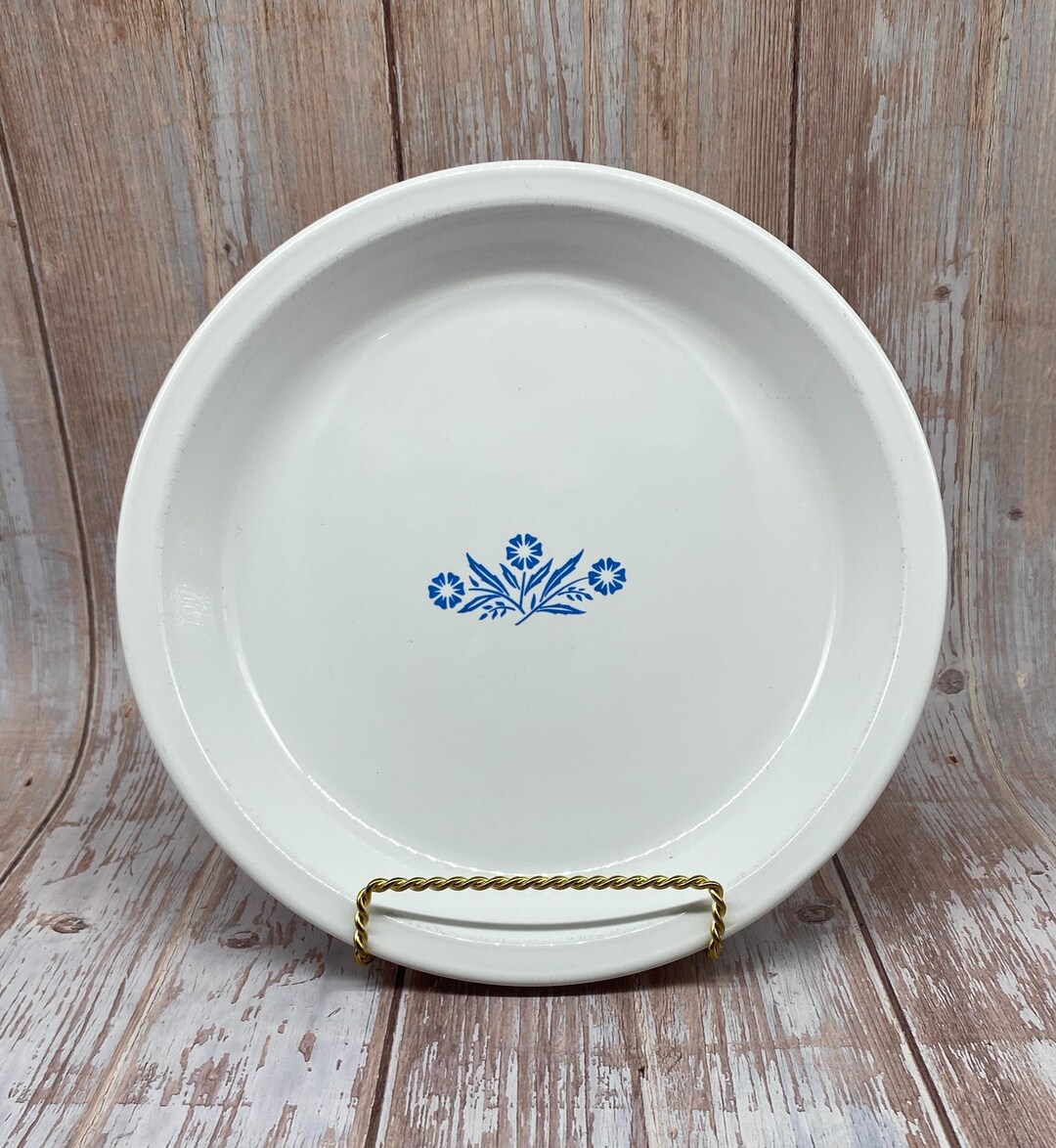 Corning Ware Pie Plate - "blue Cornflower" - P 309 - Made in Canada - Etsy