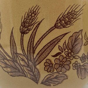 Vintage Beige/brown Glazed Pottery Wheat Mugs - Small Sized Mugs ...