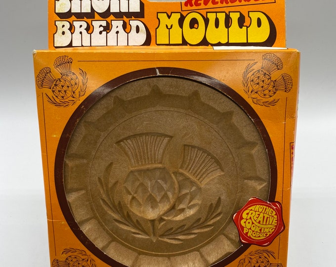 Vintage Scottish Thistle Shortbread Mold Wood Effect Resin - 1970s ...