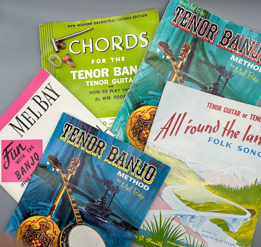 Vintage Banjo & Tenor Guitar Music Book Collection - 1950s-60s - Etsy