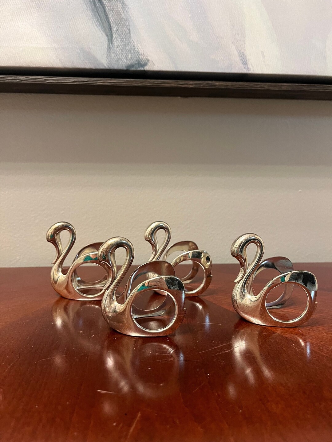 William A Rogers Swan Napkin Rings - Set of 4 - Etsy