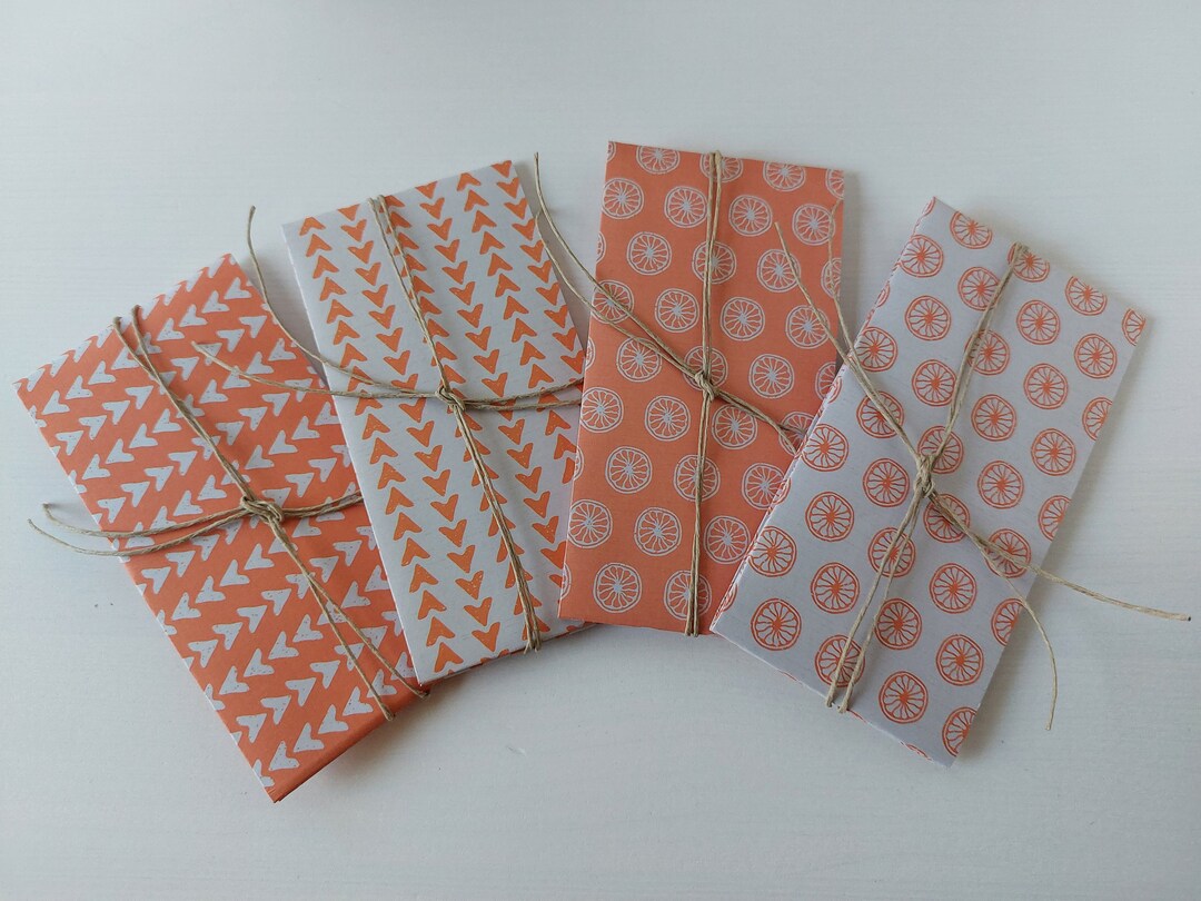 Citrus Origami Gift Card Envelopes Set of 4 - Etsy