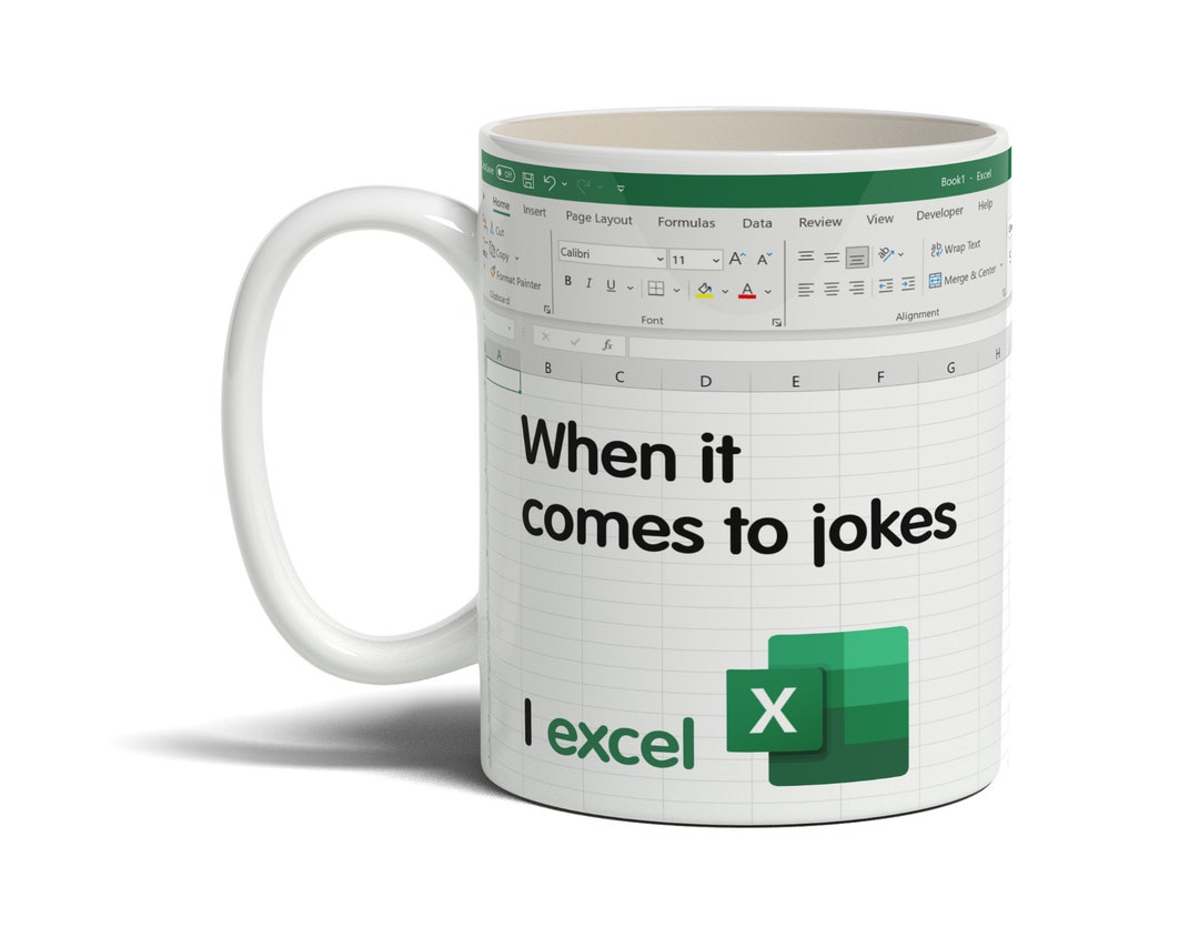 When It Comes to Jokes I Excel Spreadsheet Lover Worker Gift for ...